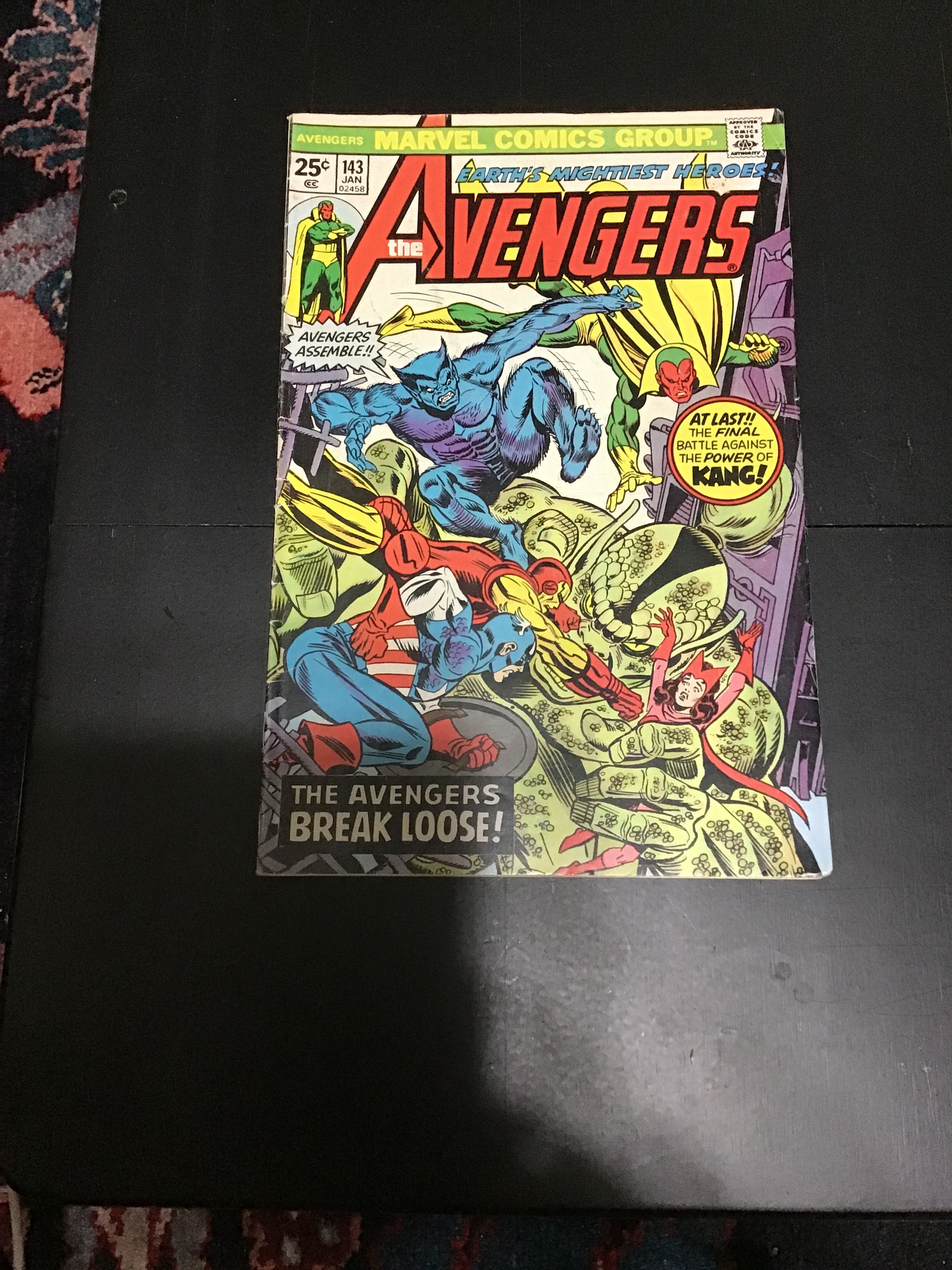 The Avengers #143 (1976) Kid Colt! Moon Dragon! Kang the Conqueror! FN ...