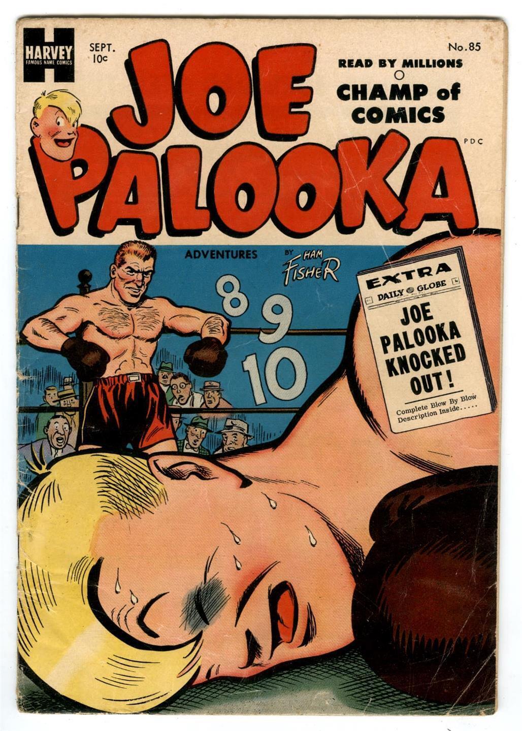 Joe Palooka #85 Sept. 1954 Lil Max,Harvey Comics CLASSIC Boxing ...