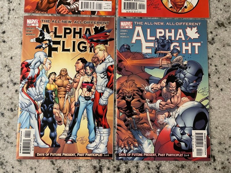 4 Alpha Flight Marvel Comic Books 10 11 12 1 XMen Wolverine Phoenix ...