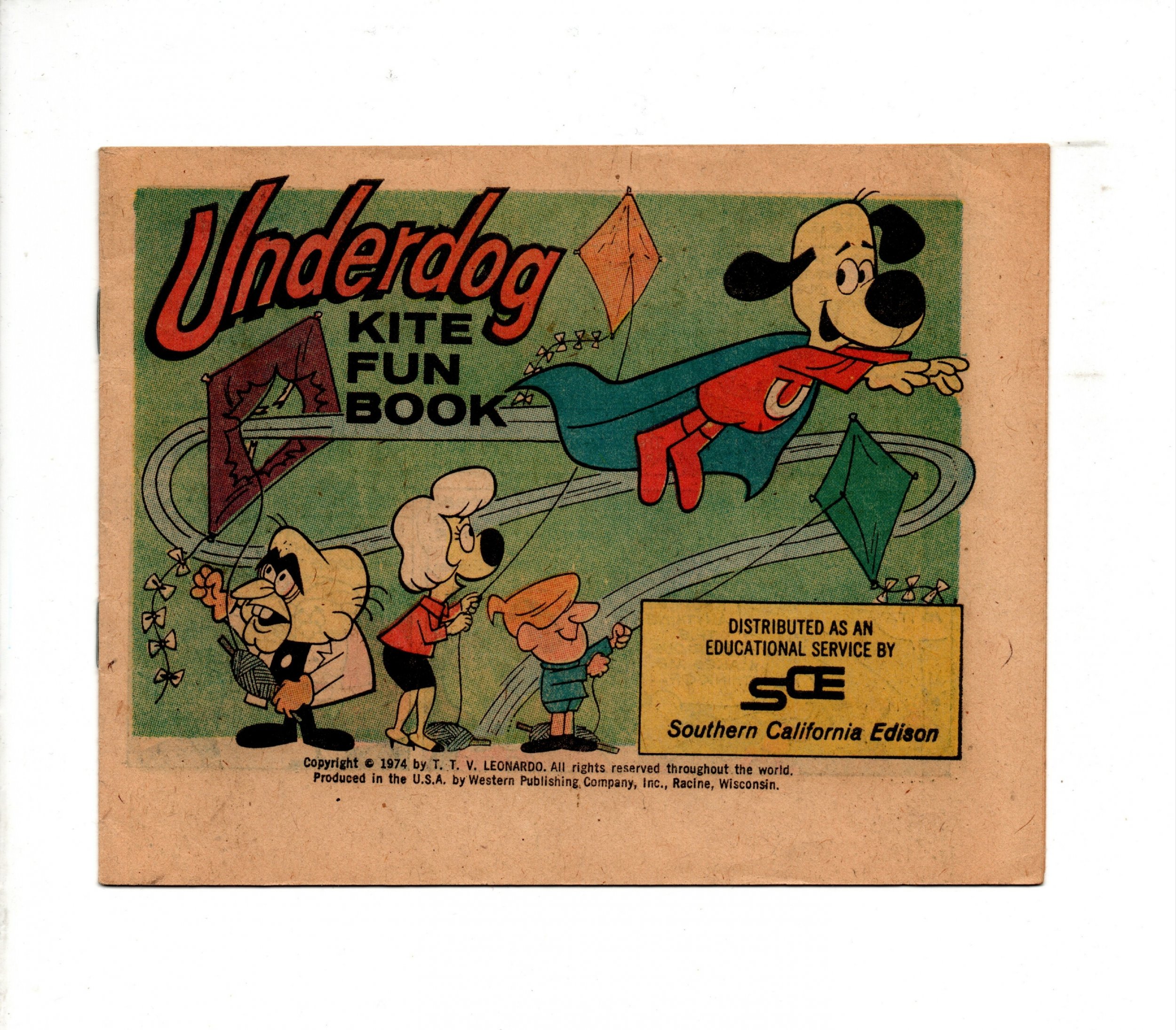 Underdog Kite FUN Book #01 (1973) Southern Calif. Edison | Bronze AGE ...