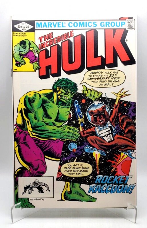 Incredible Hulk #271, 1st Appearance of Rocket Raccoon and Lyllla (1982 ...