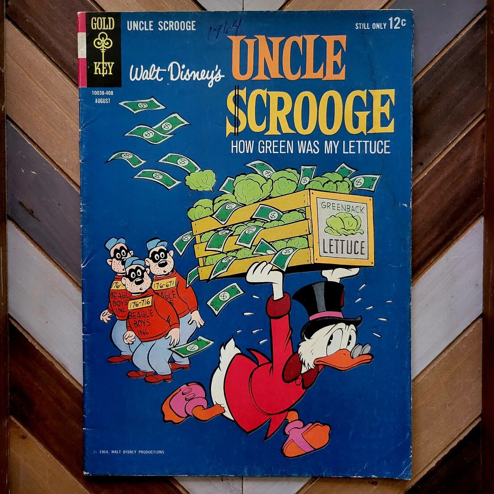 UNCLE SCROOGE #51 VG/FN (Gold Key 1964) DISNEY "How Green" Silver Age ...