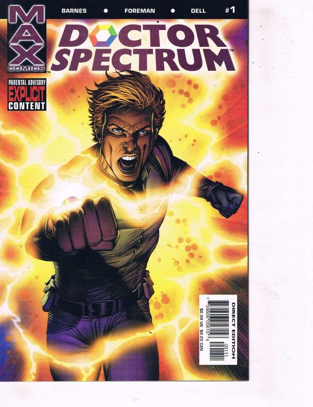 Lot Of 4 Doctor Spectrum Marvel Max Comic Books # 1 2 3 4 Barnes ...