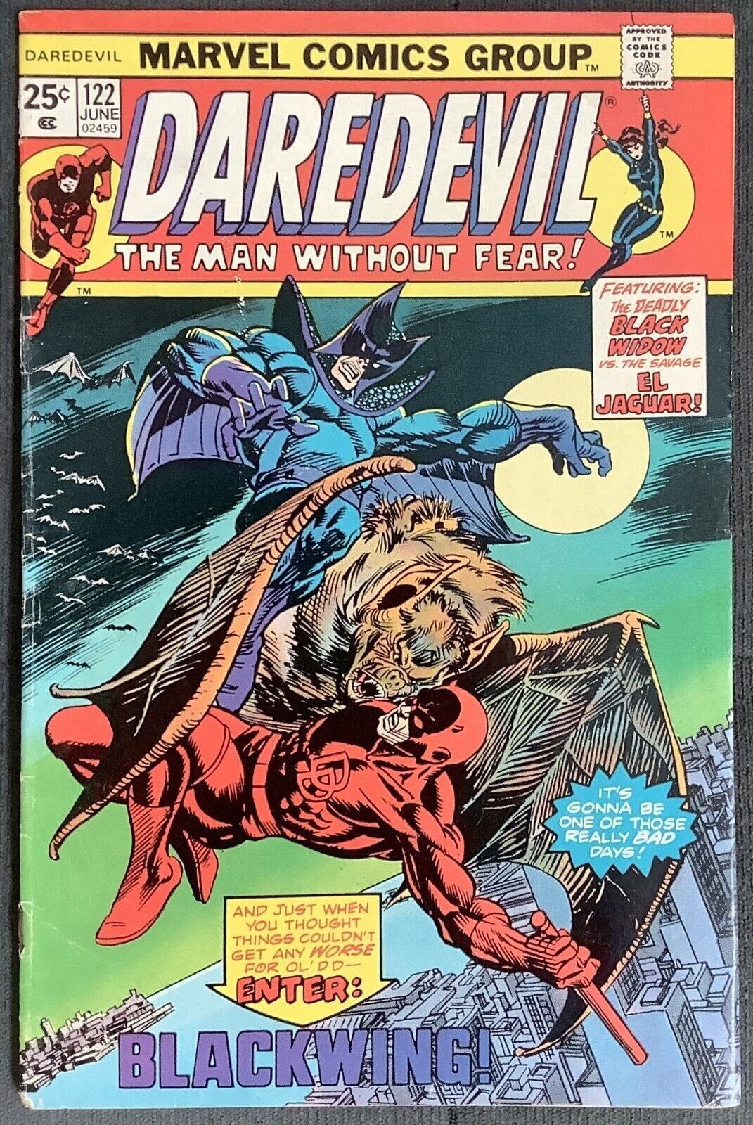 Daredevil #122 (1975, Marvel) FN/VF | Comic Books - Bronze Age, Marvel ...