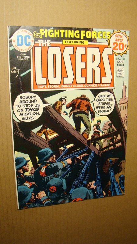 OUR Fighting Forces 151 *Solid Copy* JOE Kubert ART 1974 Losers Sarge ...