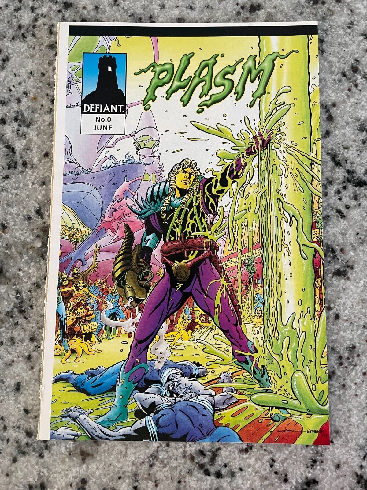 Plasm # 0 Defiant Comic Book Jim Shooter Miscut Variant J997 | Comic ...