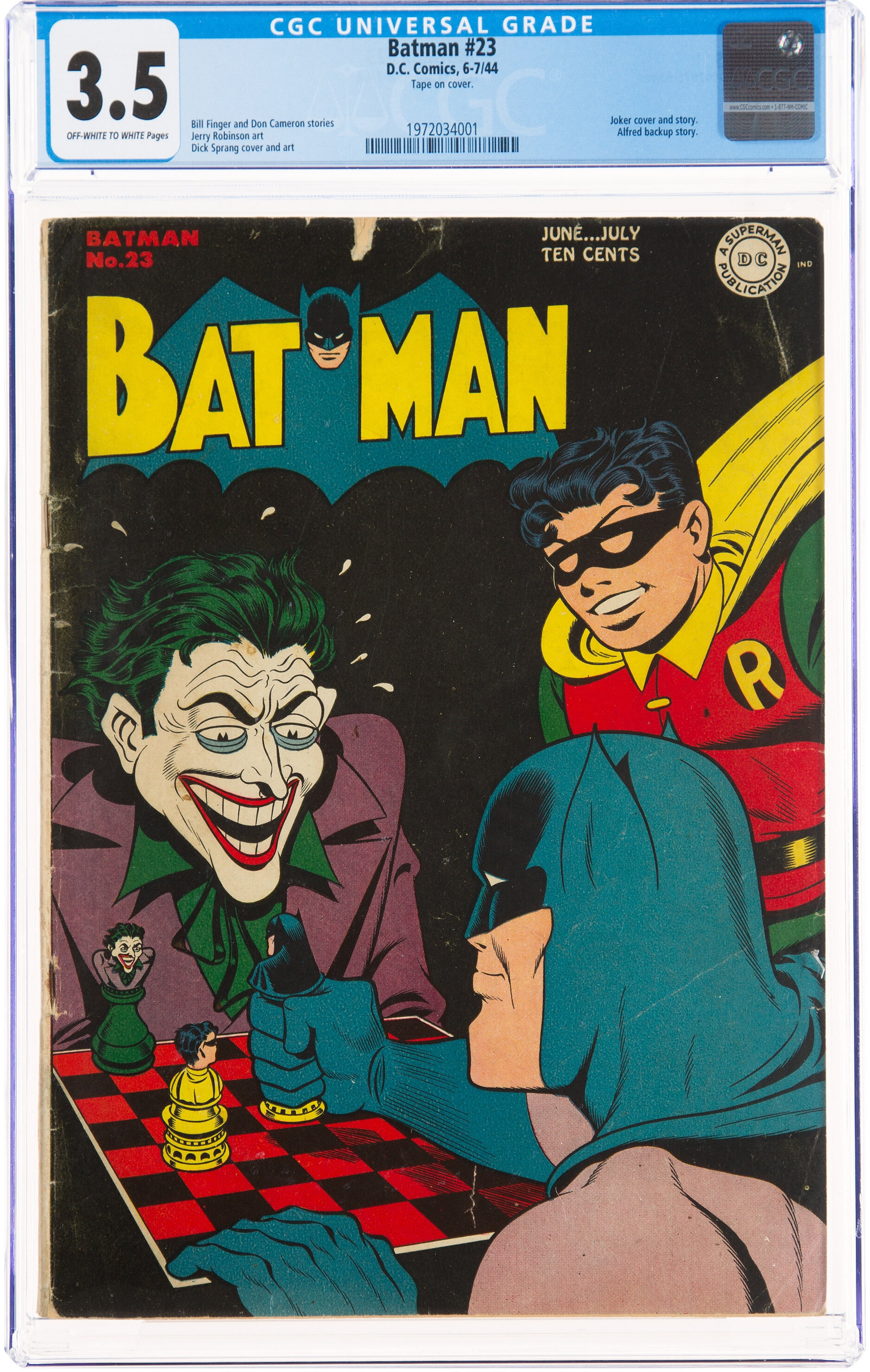 Batman #23 (1944) CGC Graded 3.5 Joker Cover and Story | Comic Books ...