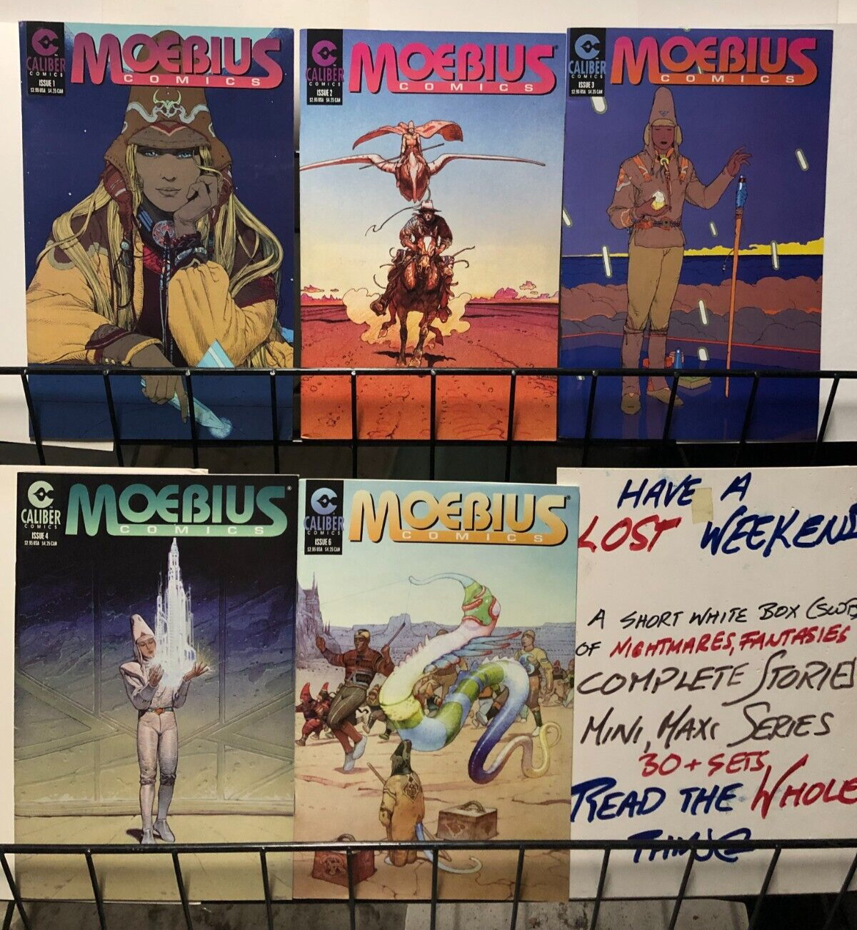 MOEBIUS (1996-1997 Caliber) 1-4,6 great Jean Giraud anthology series CLASSIC | Comic Books ...