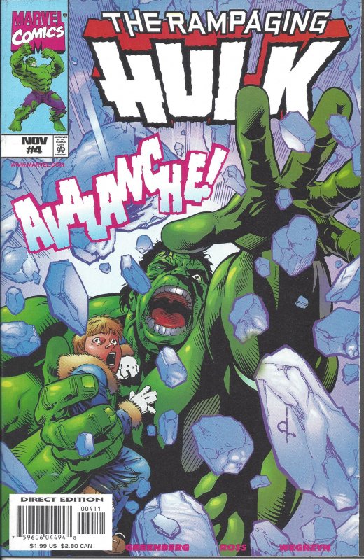 The Rampaging Hulk #4 (Nov 98) - with Fantastic Four cameo | Comic ...