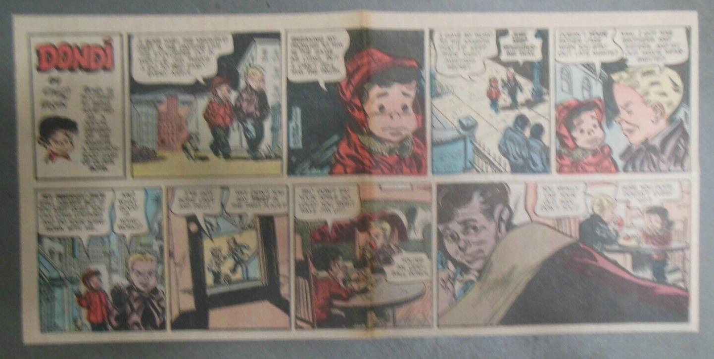 (28) Dondi Sunday Pages by Irwin Hasen from 1963 Size: 7.5 x 15 inches ...