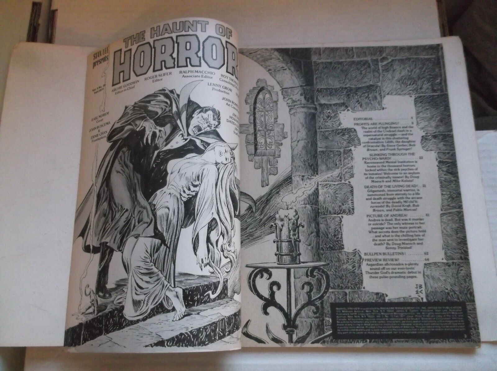 Marvel Preview Presents: the Haunt of Horror #12, 1st Lilith MAG APP., 1977, FN- | Comic Books ...