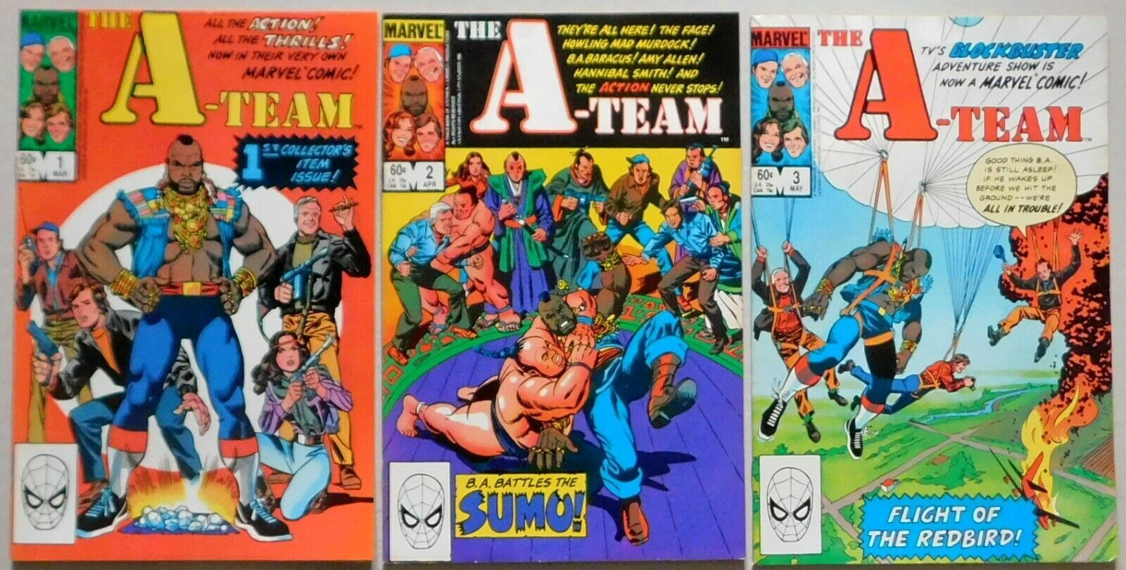 The A-Team 1, 2, 3 VFNM 9.0 Marvel 1984 Copper Age Complete Run Lot ...