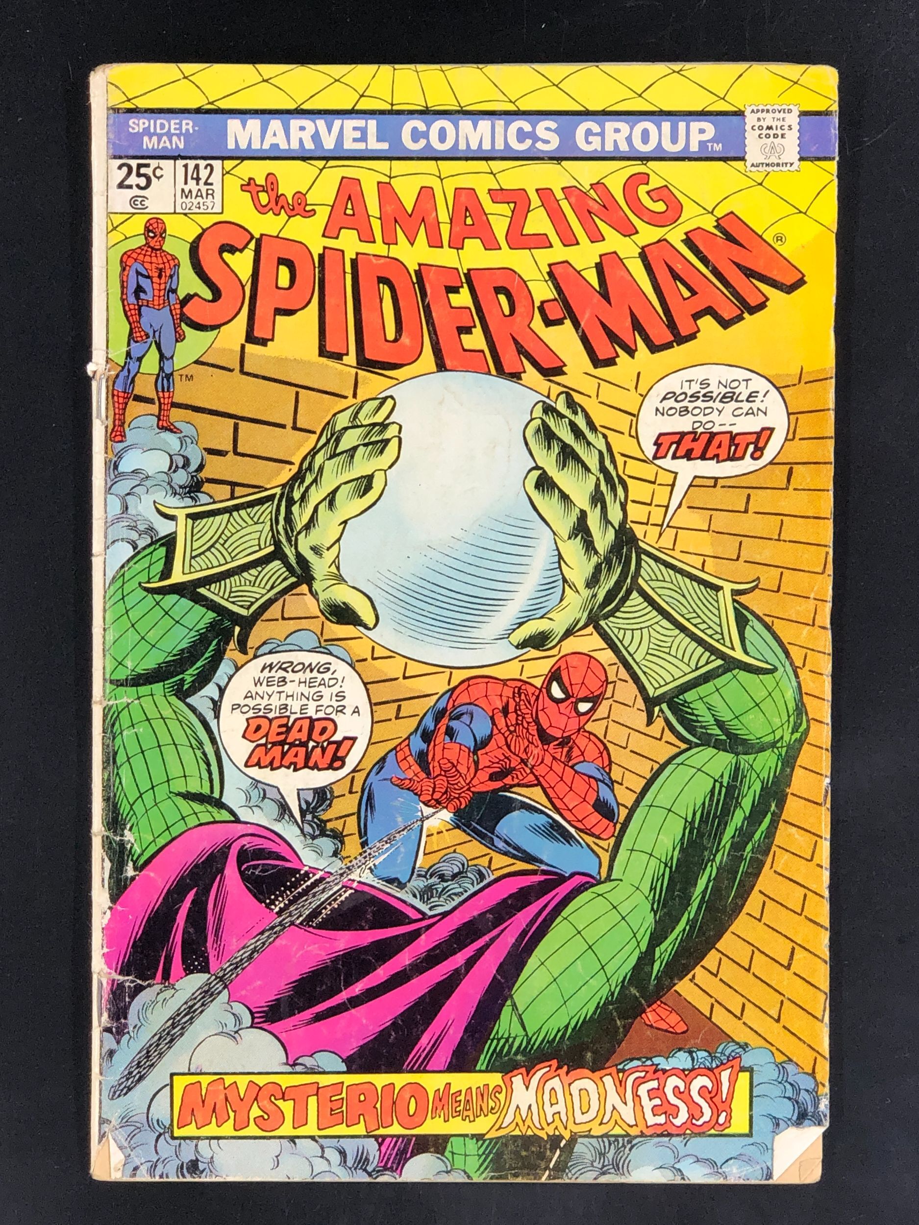 The Amazing Spider-Man #142 (1975) GD- Mysterio Means Madness! | Comic Books - Bronze Age ...