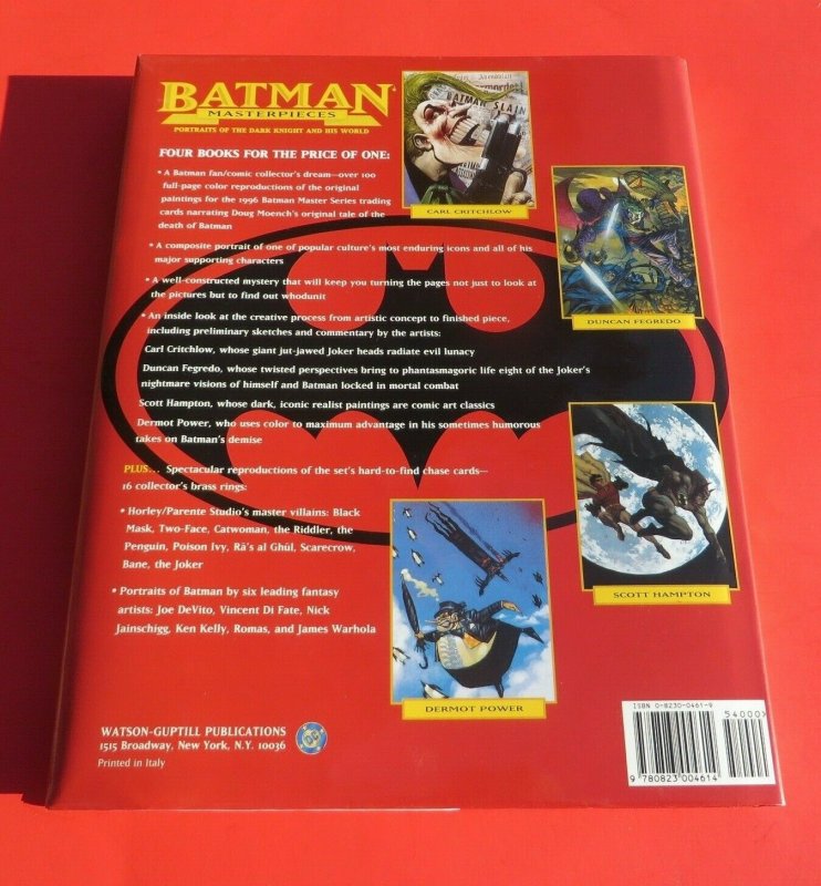 Batman Masterpieces Hardcover Book NM 1st Print Gotham City Dark Knight ...