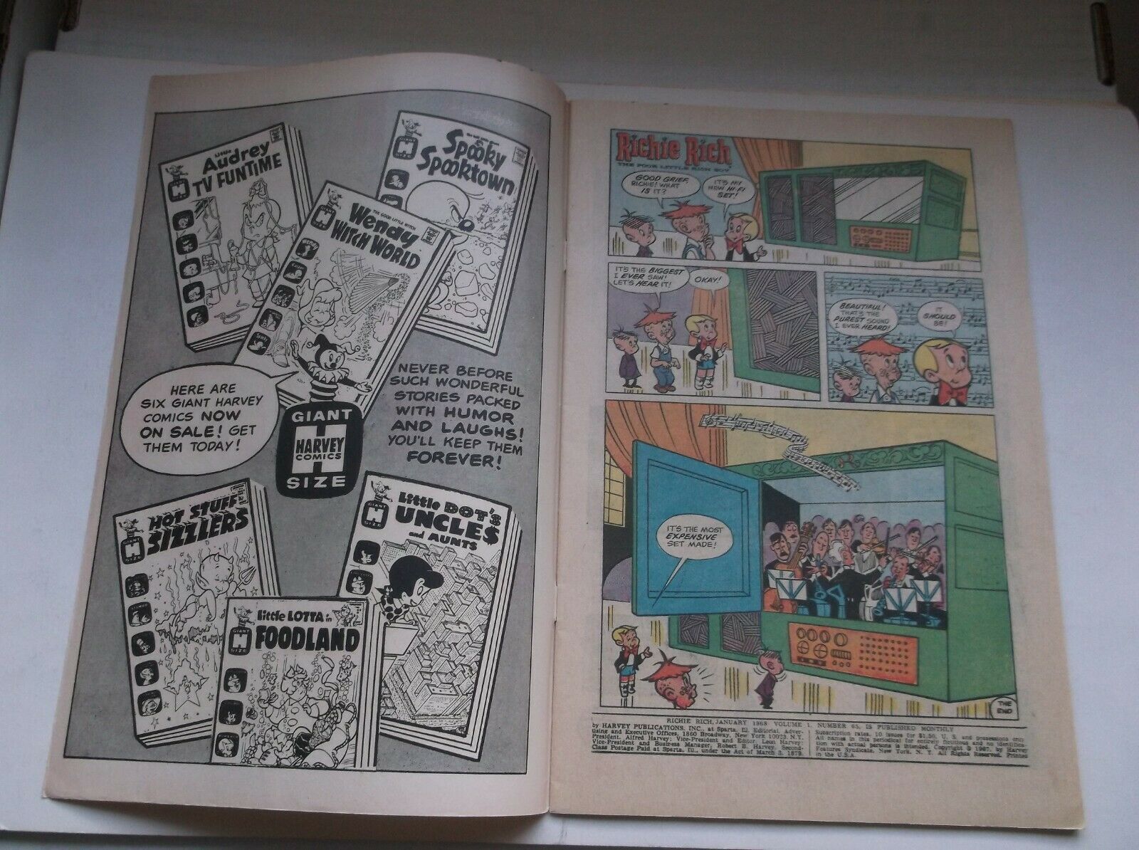 Harvey: Richie Rich, the Poor Little Rich BOY #65, Little Lotta/Dot ...