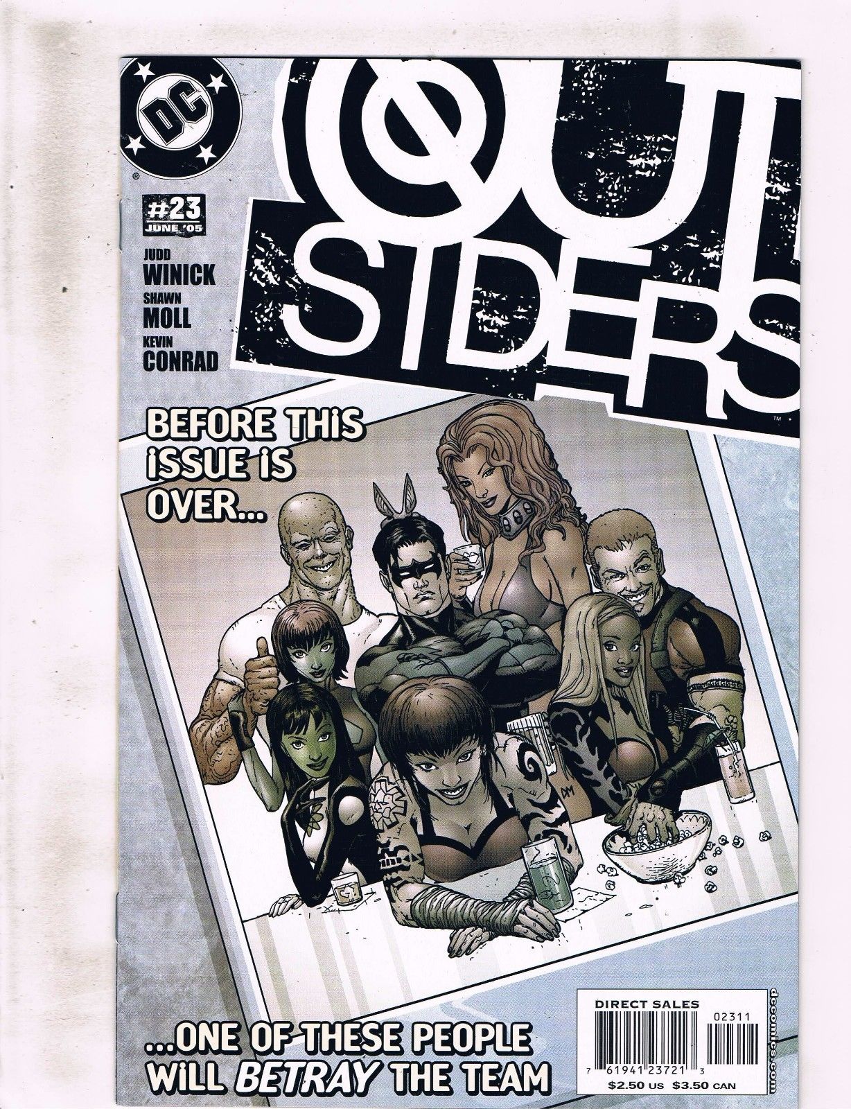 Lot of 5 Outsiders DC Comic Books #23 24 25 26 27 Nightwing Starfire ...