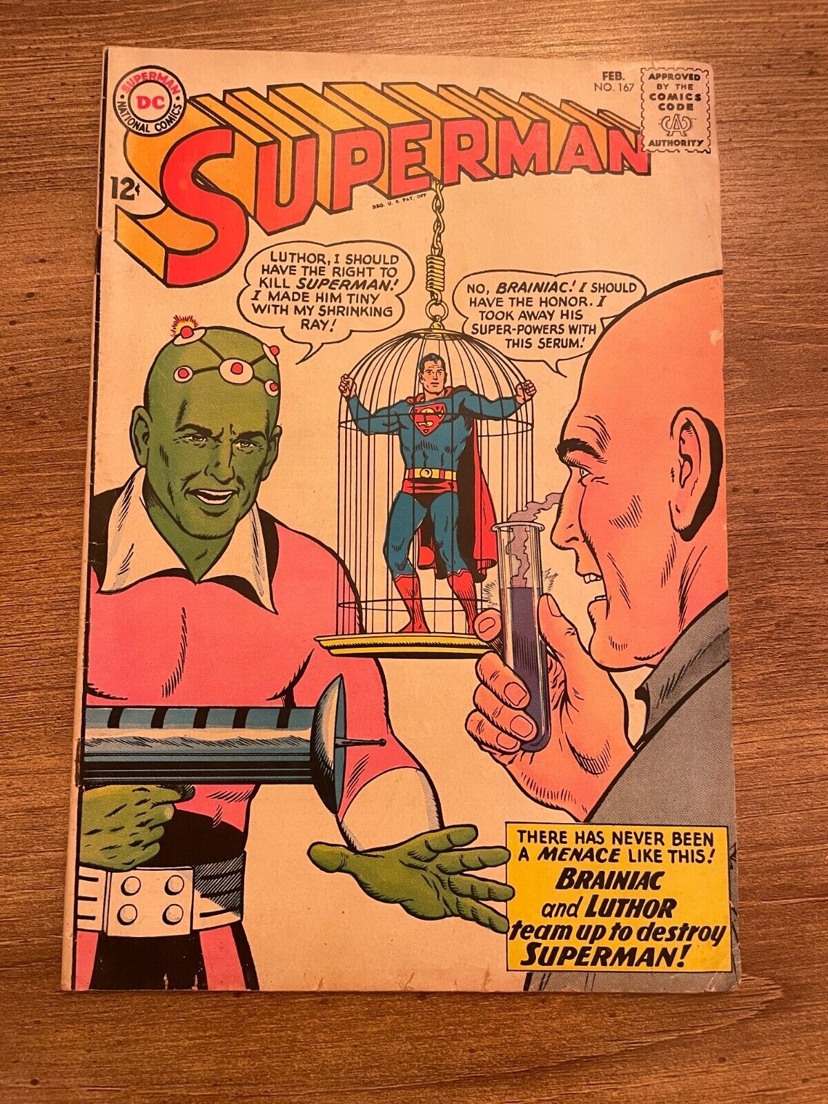 Superman # 167 VG DC Silver Age Comic Book Batman Flash Lex Luthor 19 ...
