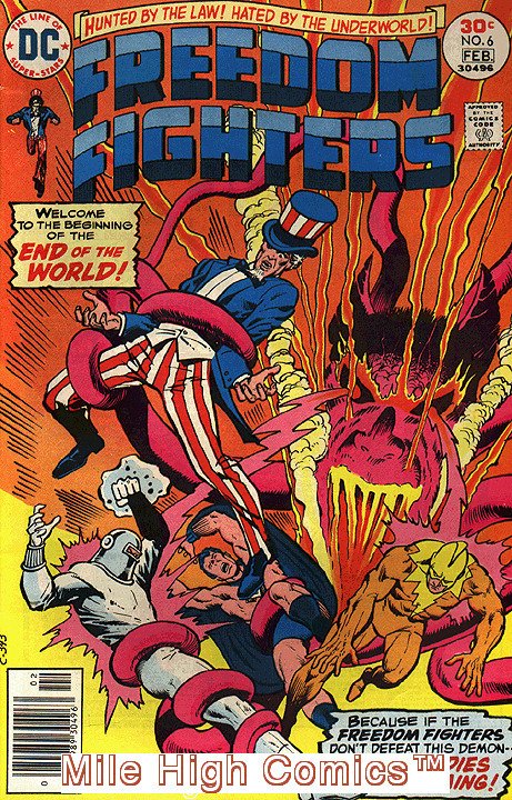 FREEDOM FIGHTERS (1976 Series) (DC) #6 Very Good Comics Book | Comic ...