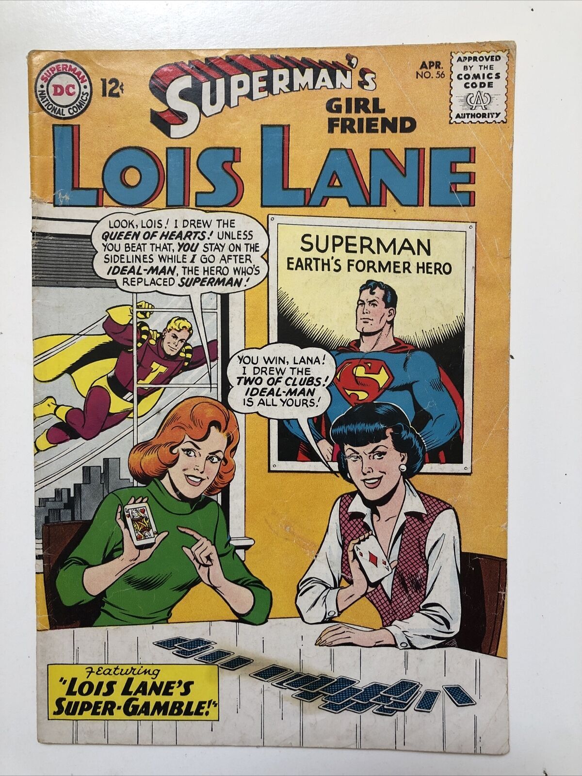 LOIS LANE #56 LOIS LANE'S SUPER-GAMBLE! 1965 Dc Comics Heavy Wear See ...