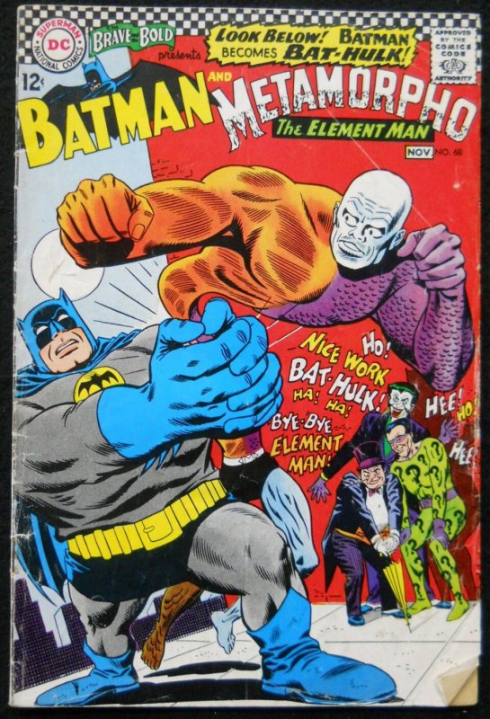 Brave and the Bold #68 VG Batman Metamorpho Joker Penguin Riddler Cover ...