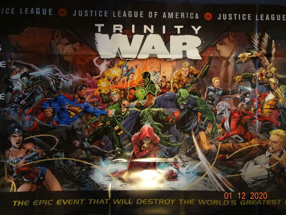TRINITY WAR Promo Poster, 35 x 59, 2013, DC Unused more in our store ...