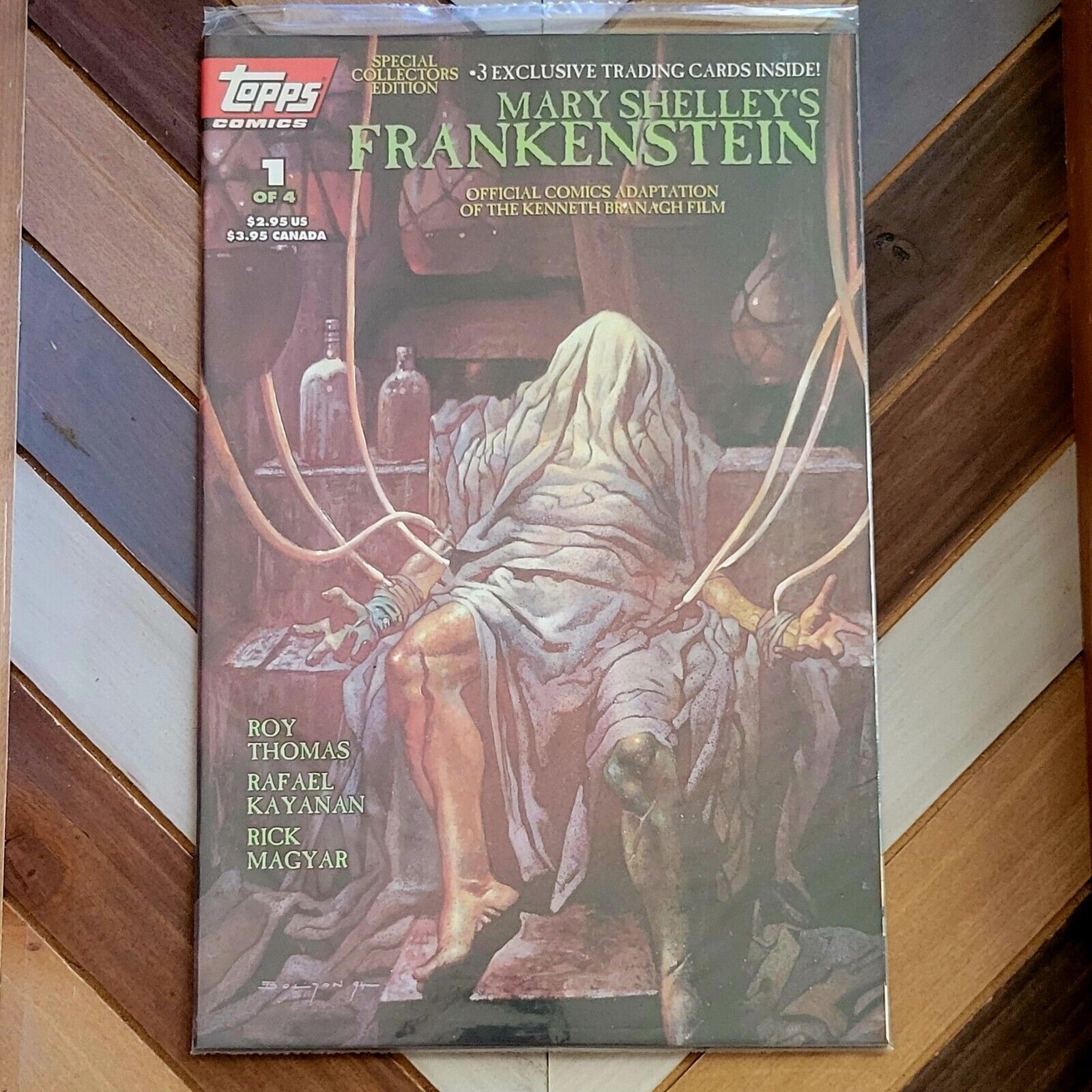 Mary Shelley's FRANKENSTEIN #1 NM (Topps 1994) still in polybag, 2 ...