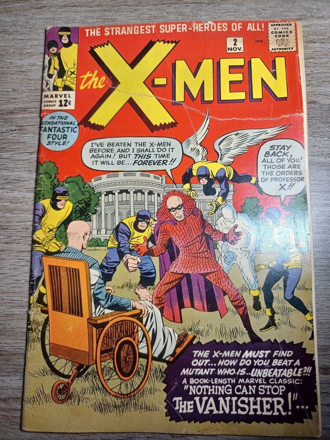 Uncanny X-Men #2 VG- (Ripped Cover, Photos Provided) 1st Vanisher, 2nd ...