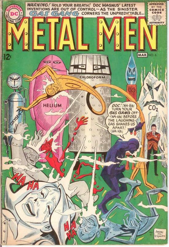 Metal MEN 6 G-Vg March 1964 Comics Book | Comic Books - Silver Age, DC ...