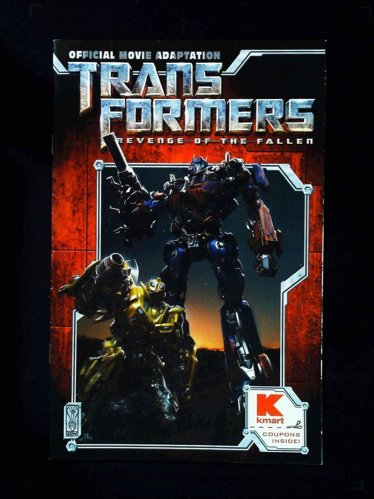 Transformers Revenge Of The Fallen Movie Adaptation #1C Idw Comics 2009 ...