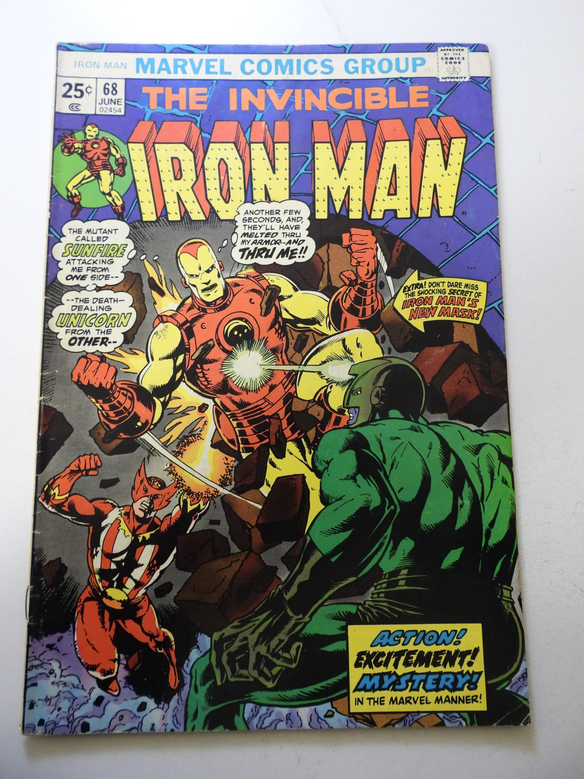 Iron Man #68 (1974) VG- Condition tape pull bc | Comic Books - Bronze ...