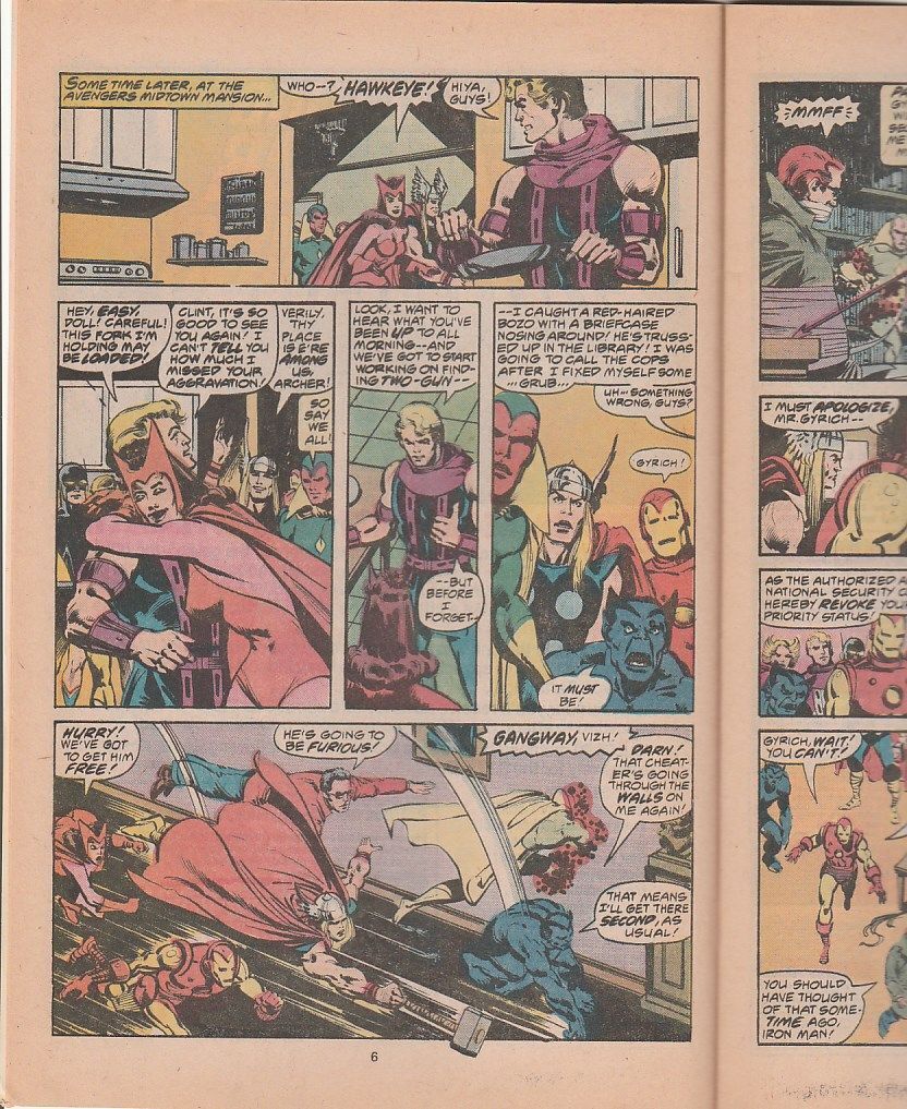 Avengers 172 June 1978 Hawkeye Ms Marvel Tyrak Avengers Vanish Korvac ...