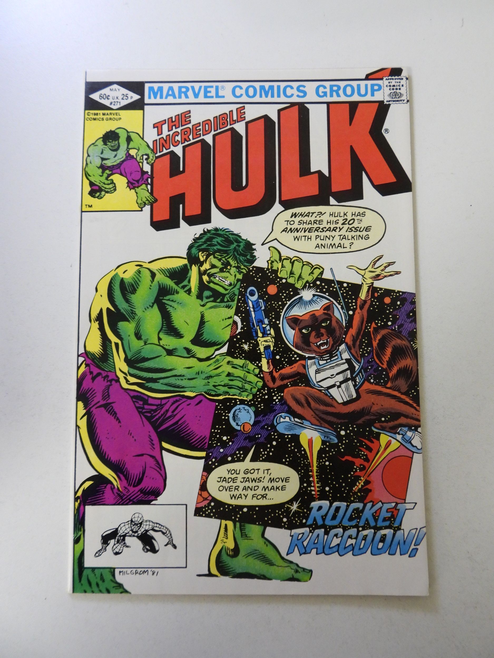 The Incredible Hulk #271 (1982) 1st appearance of Rocket Raccoon in ...