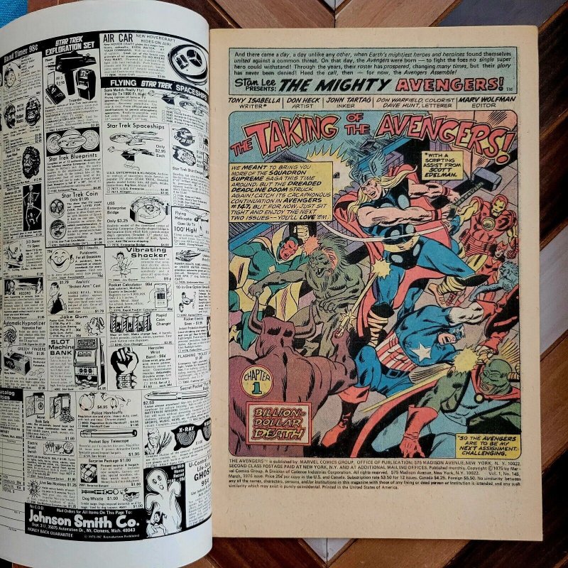 AVENGERS #145 FN (Marvel 1975) 1st appearance ASSASSIN | Comic Books ...