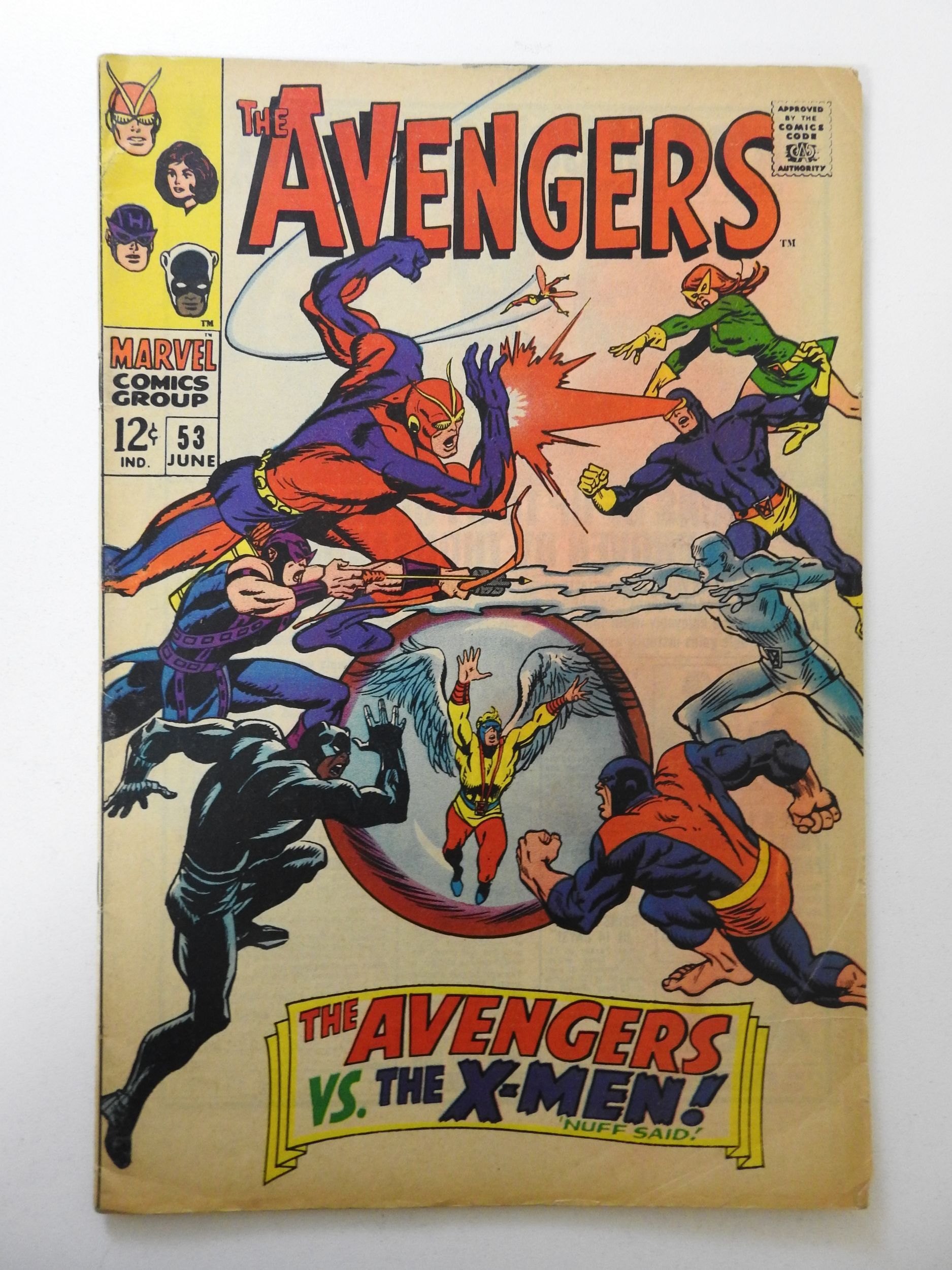The Avengers #53 (1968) VG- Condition 3 centerfold wraps detached ...