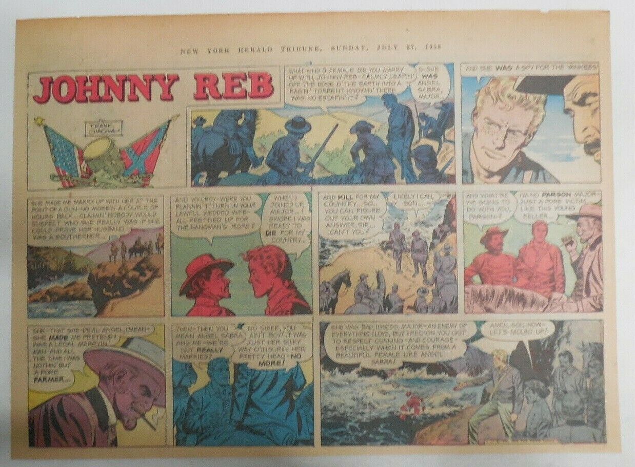 Johnny Reb Sunday by Frank Giacoia & Jack Kirby from 7/27/1958 Half ...