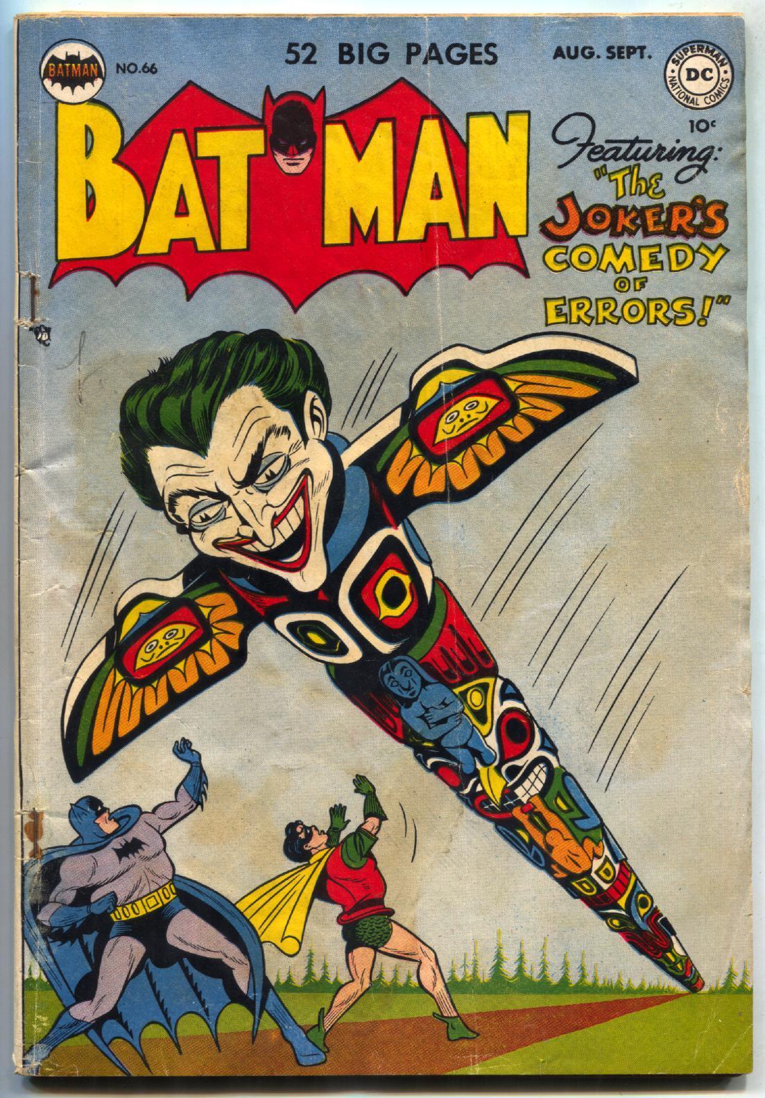 Batman #66 1951- INFAMOUS BONER ISSUE- Joker's Comedy of Errors | Comic ...