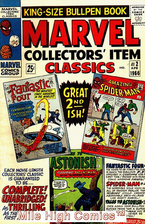 MARVEL COLLECTORS ITEM CLASSICS (1965 Series) #2 Good Comics Book ...