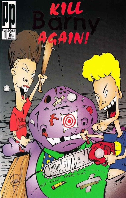 Kill Barny Again #1 FN ; Parody | Beavis Butt-Head Barney Spoof | Comic Books - Modern Age ...