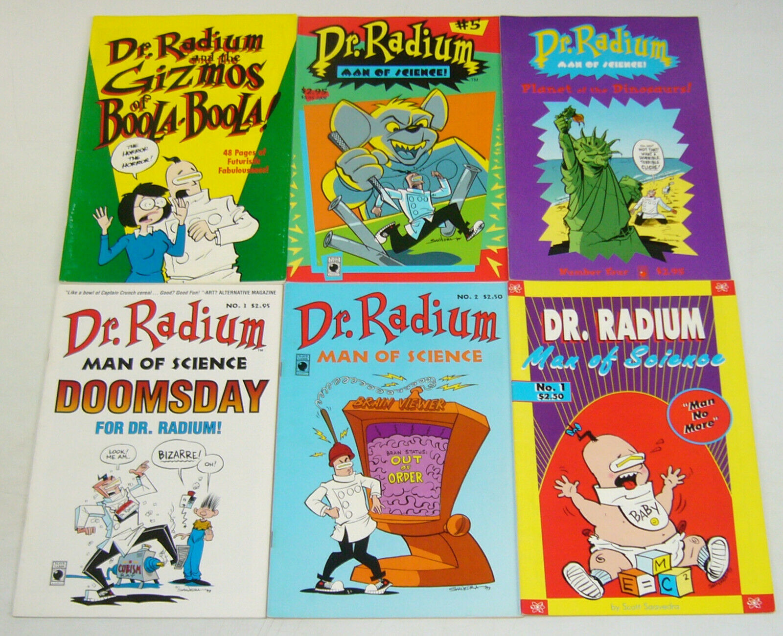 Dr. Radium, Man of Science #1-5 complete series + gizmos of boola ...
