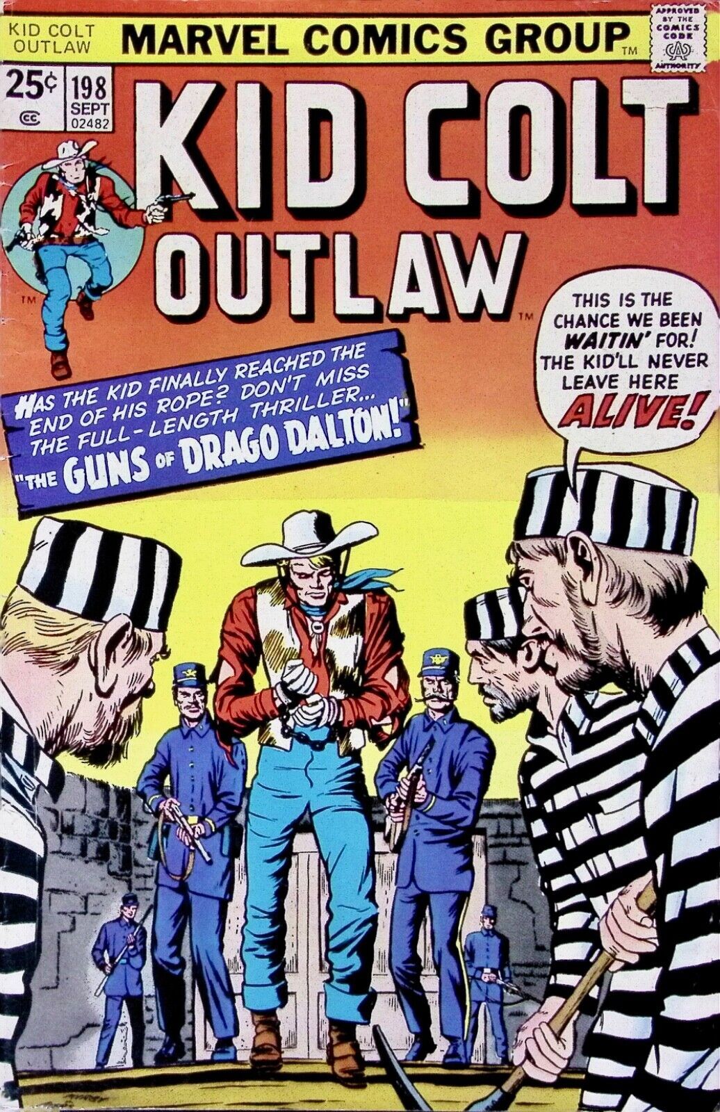 KID COLT OUTLAW Comic Issue 198 — Stan Lee Reprint # 97 — 1975 Marvel ...