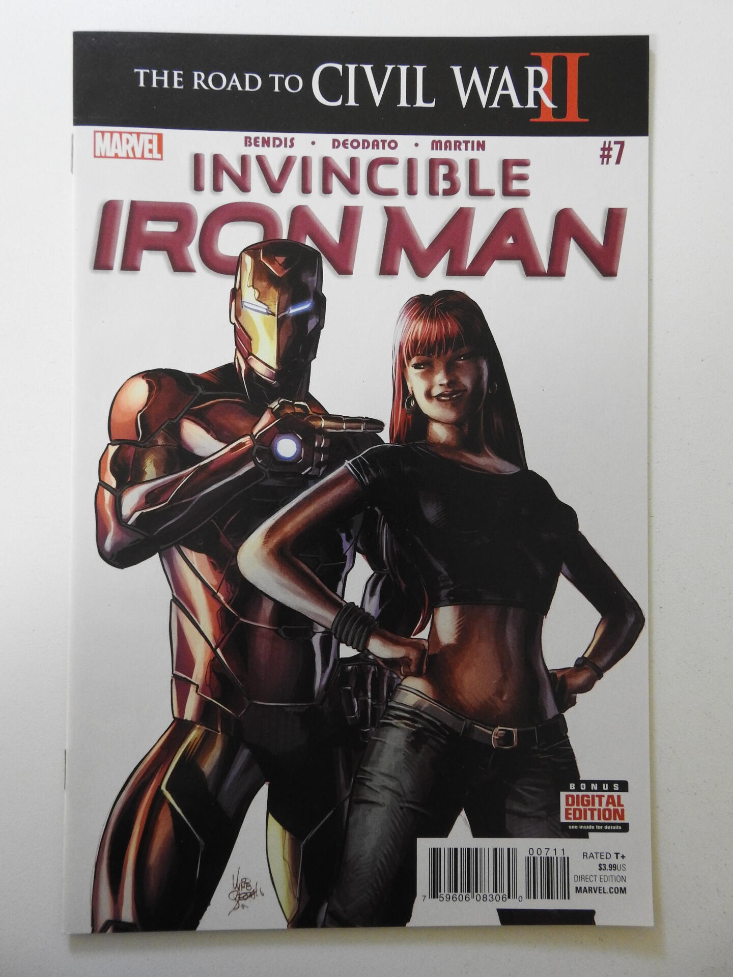 Invincible Iron Man #7 (2016) VF/NM Condition! 1st Cameo App of Riri ...