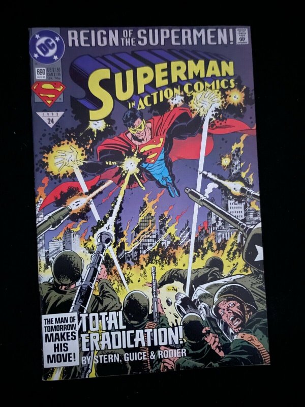 Superman in Action Comics Issue 690 Reign of the Supermen #24 DC Comic ...