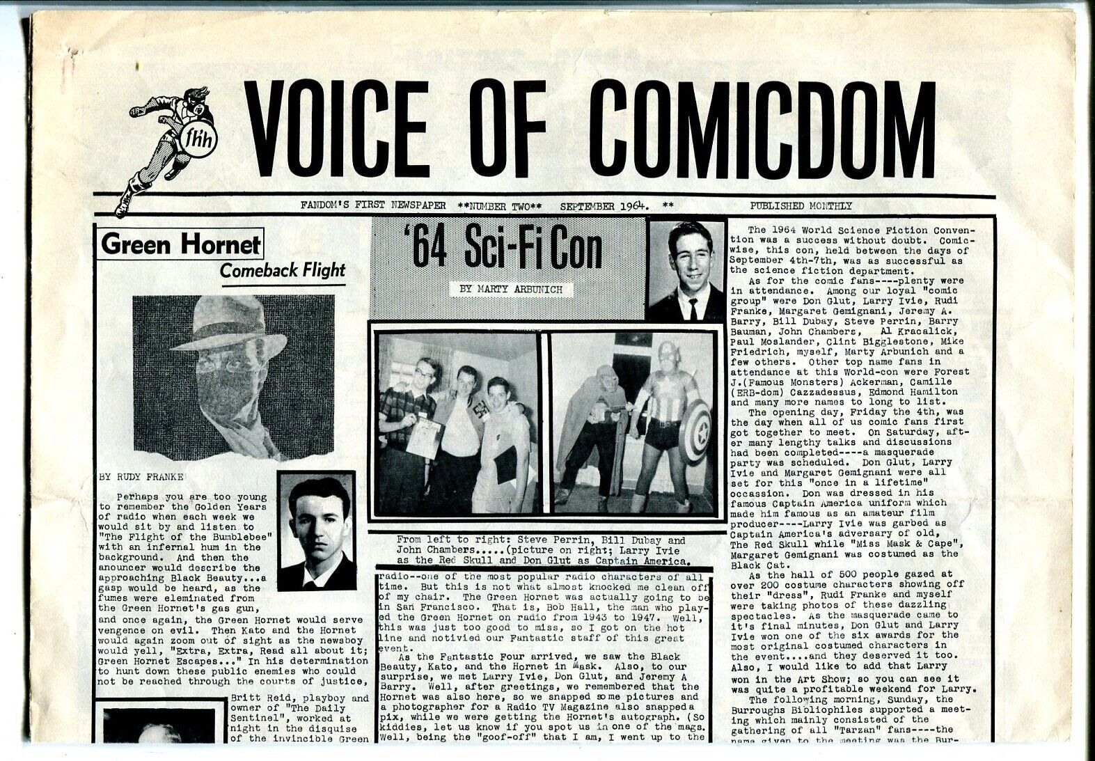 Voice of Comicdom #2 1964early collectors newsletter-comic strips-very ...