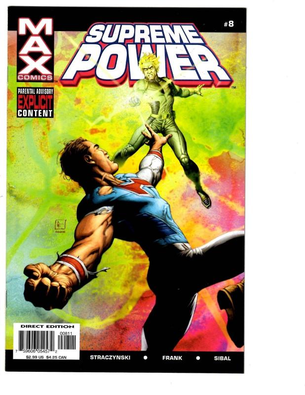 8 Supreme Power Marvel Comic Books # 6 7 8 9 10 MAX Straczynski ...