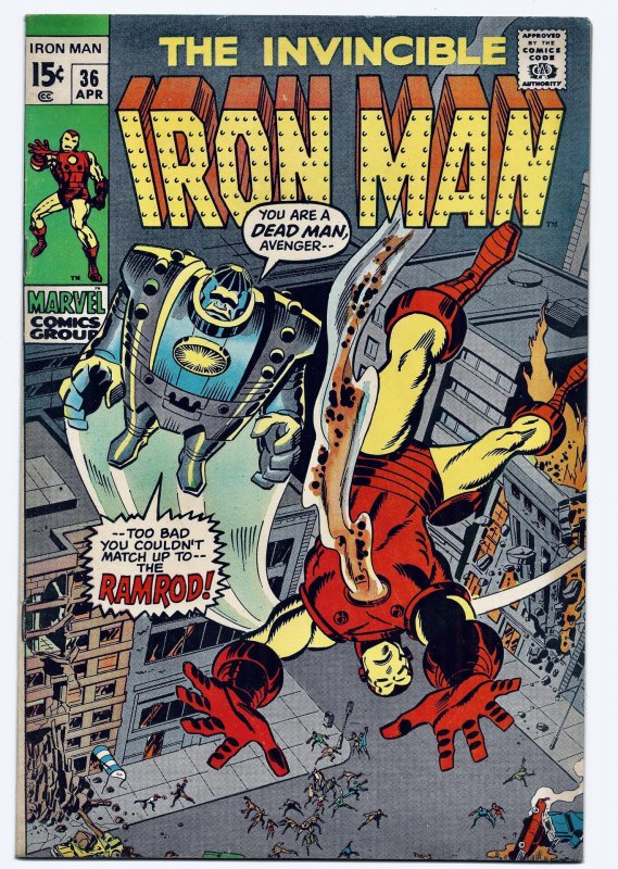 Iron Man #36 (1971) VF+ | Comic Books - Bronze Age, Marvel, Sub-Mariner ...