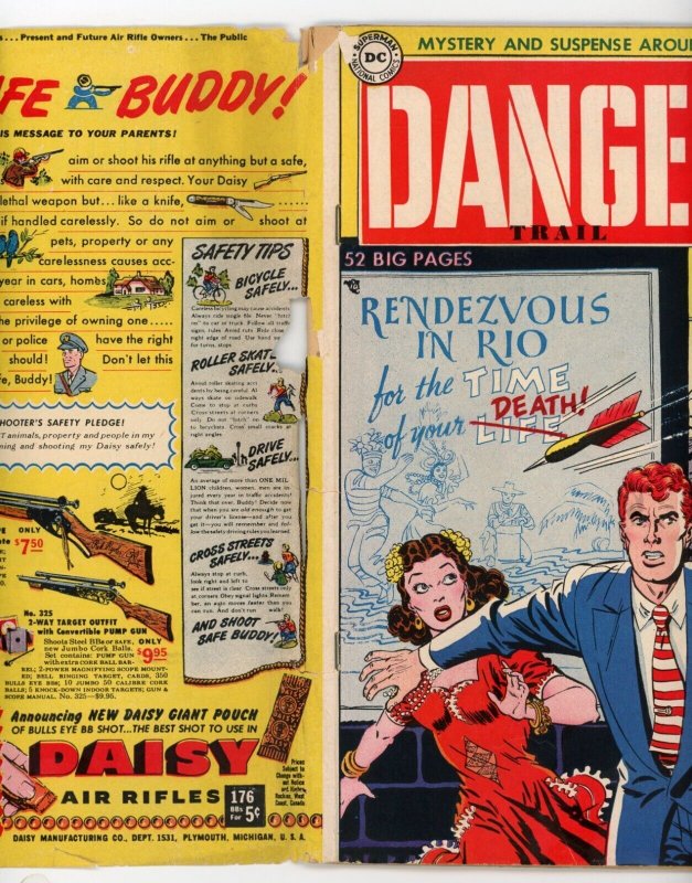 Danger Trail 5 VGFN 5.0 DC 1951 Golden Age Johnny Peril Alex Toth Last ...