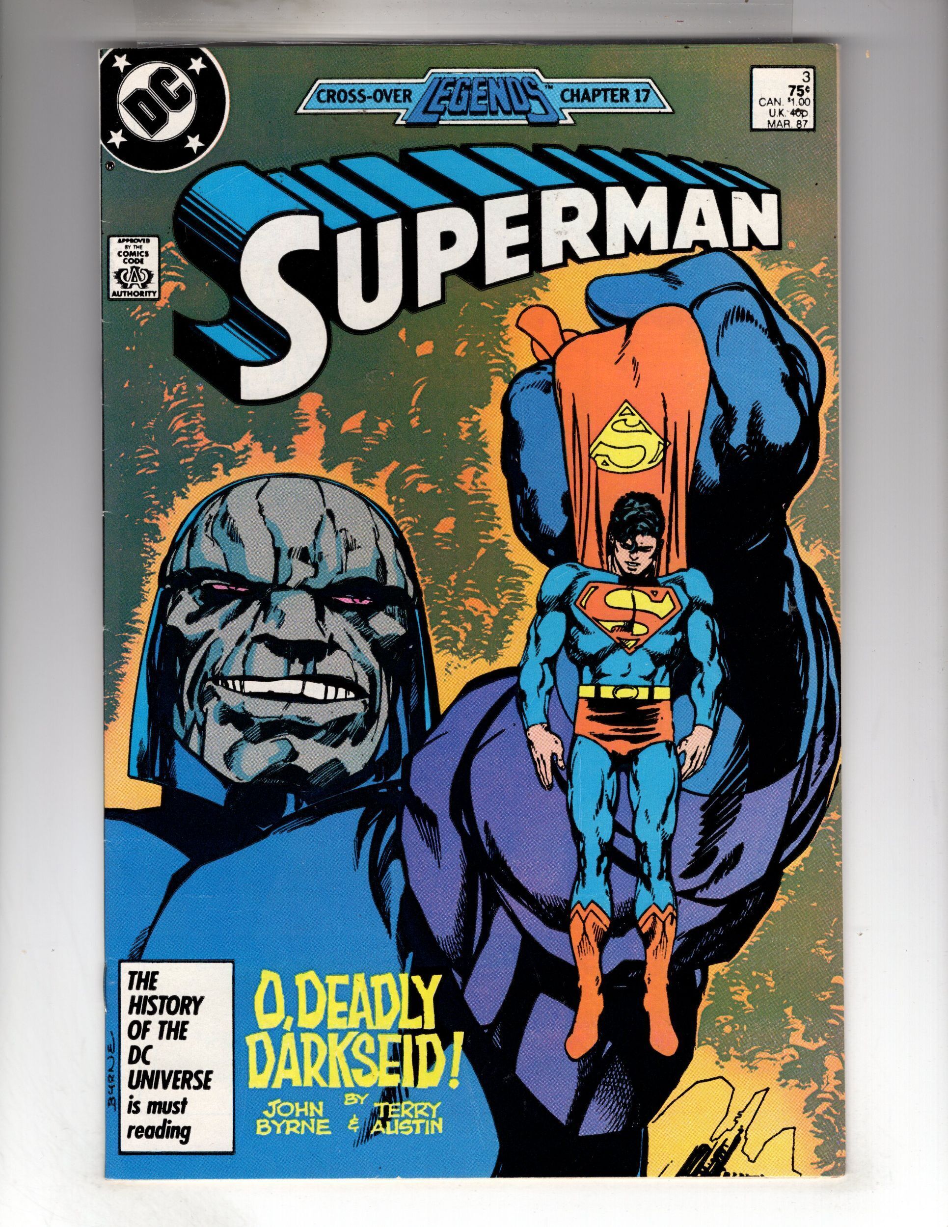 Superman #3 (1987) DARKSEID Appearance! John Byrne Story/Art / EBI#3 ...