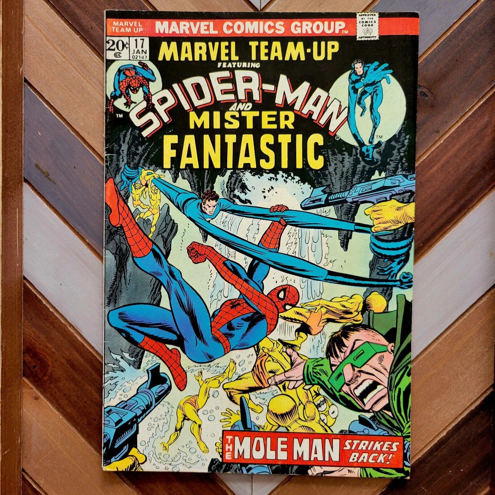 Marvel Team-Up #17 FN (Marvel 1974) SPIDER-MAN & MR FANTASTIC vs MOLE ...