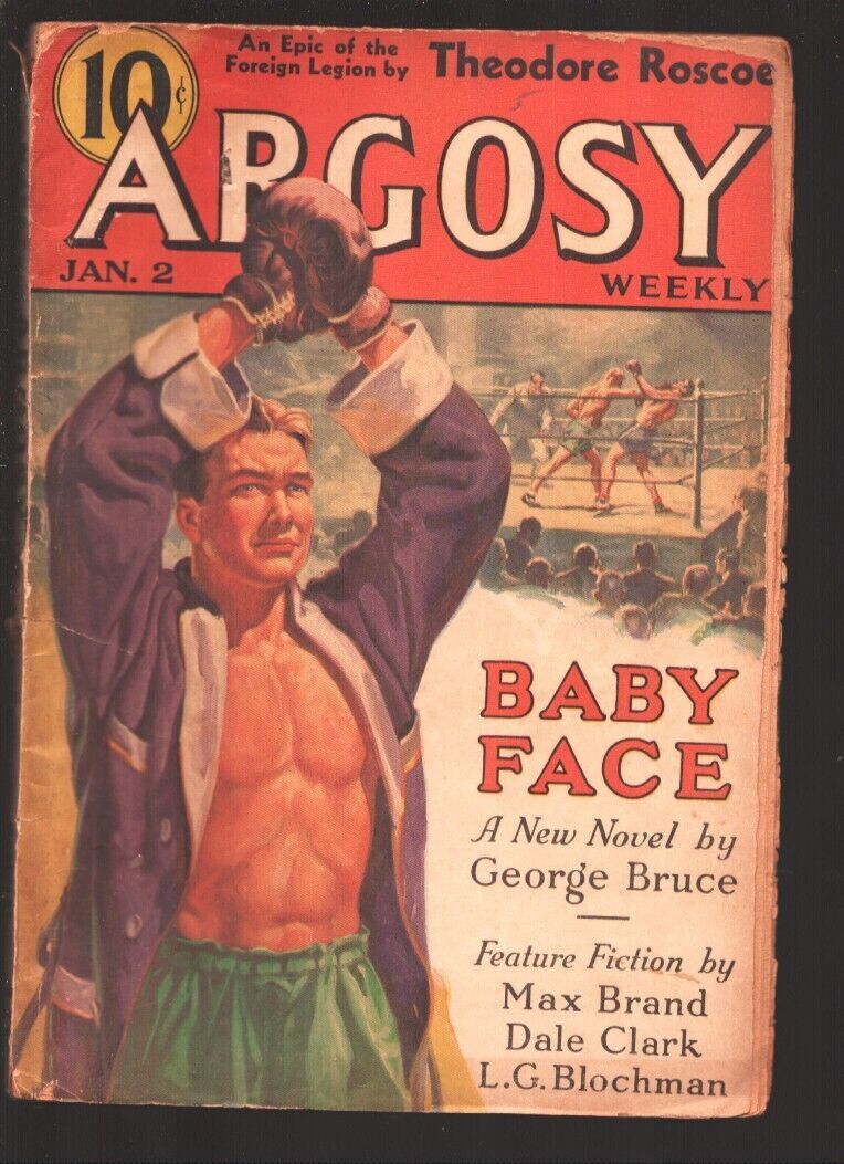Argosy 1/2/1937-Boxing cover-Foreign Legion pulp story-George Bruce ...