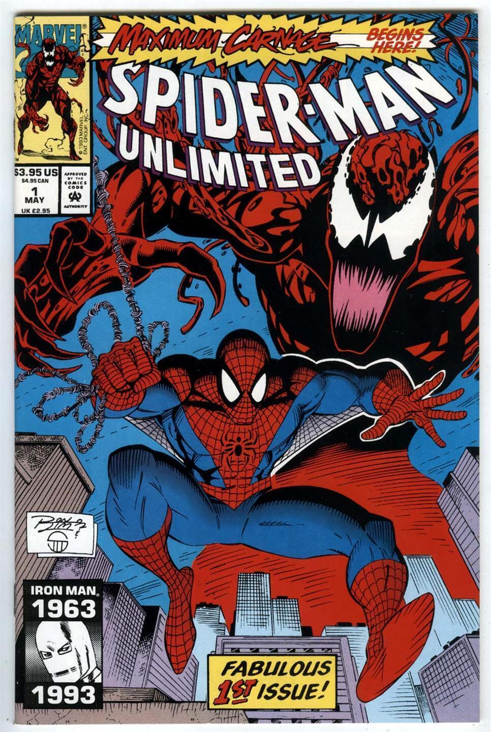 Spider-Man Unlimited #1 1993 Maximum Carnage 1st App.Shriek VENOM Movie ...